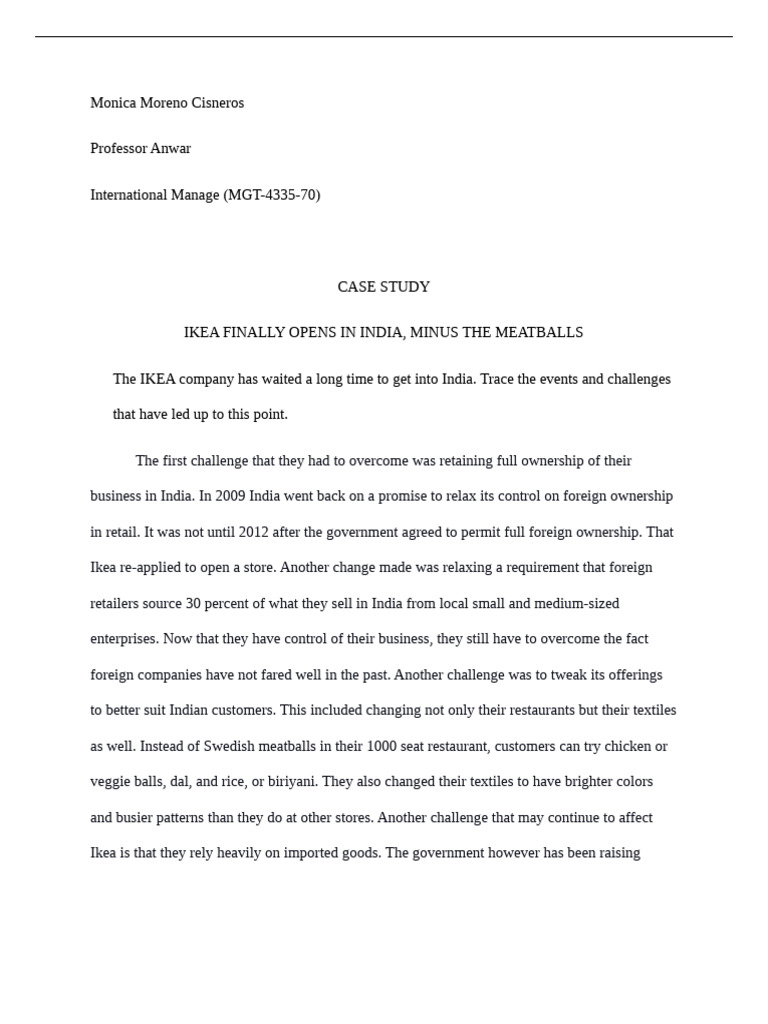 IKEA Sample | PDF | Economies