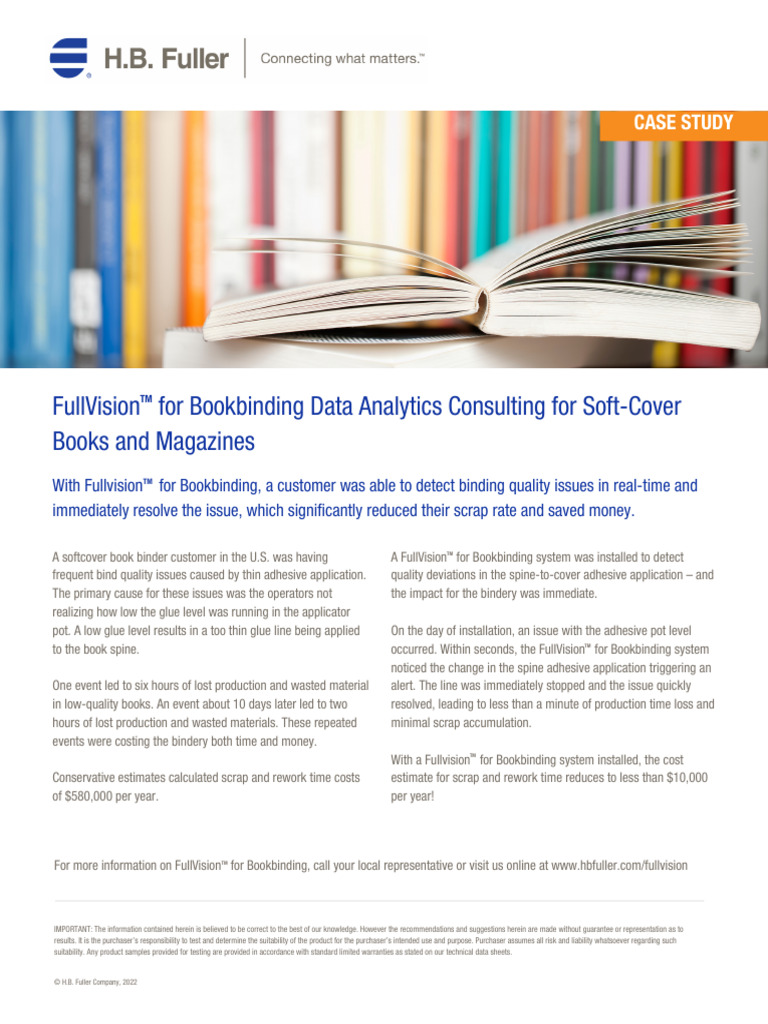 FullVision Case Study 2022 | PDF | Bookbinding | Adhesive