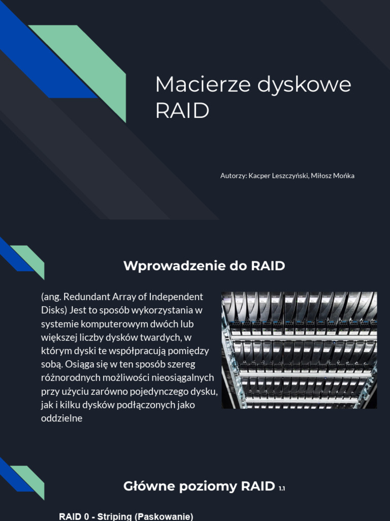 Macierze Dyskowe RAID | PDF
