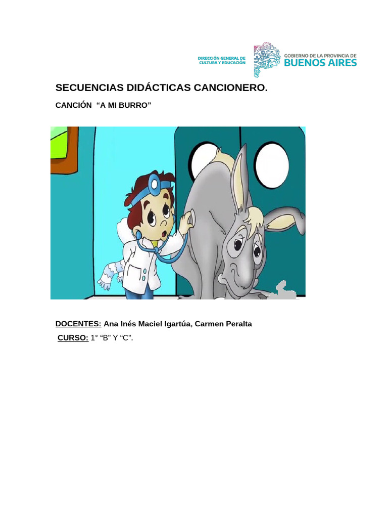 Canción Burro | PDF
