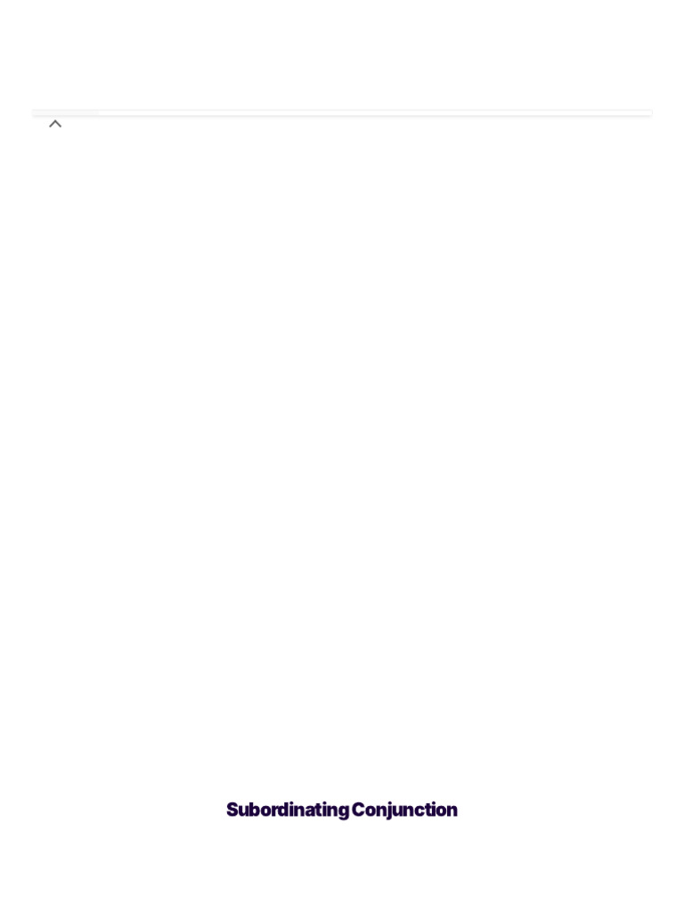 Mastering Subordinating Conjunctions | PDF | Sentence (Linguistics ...