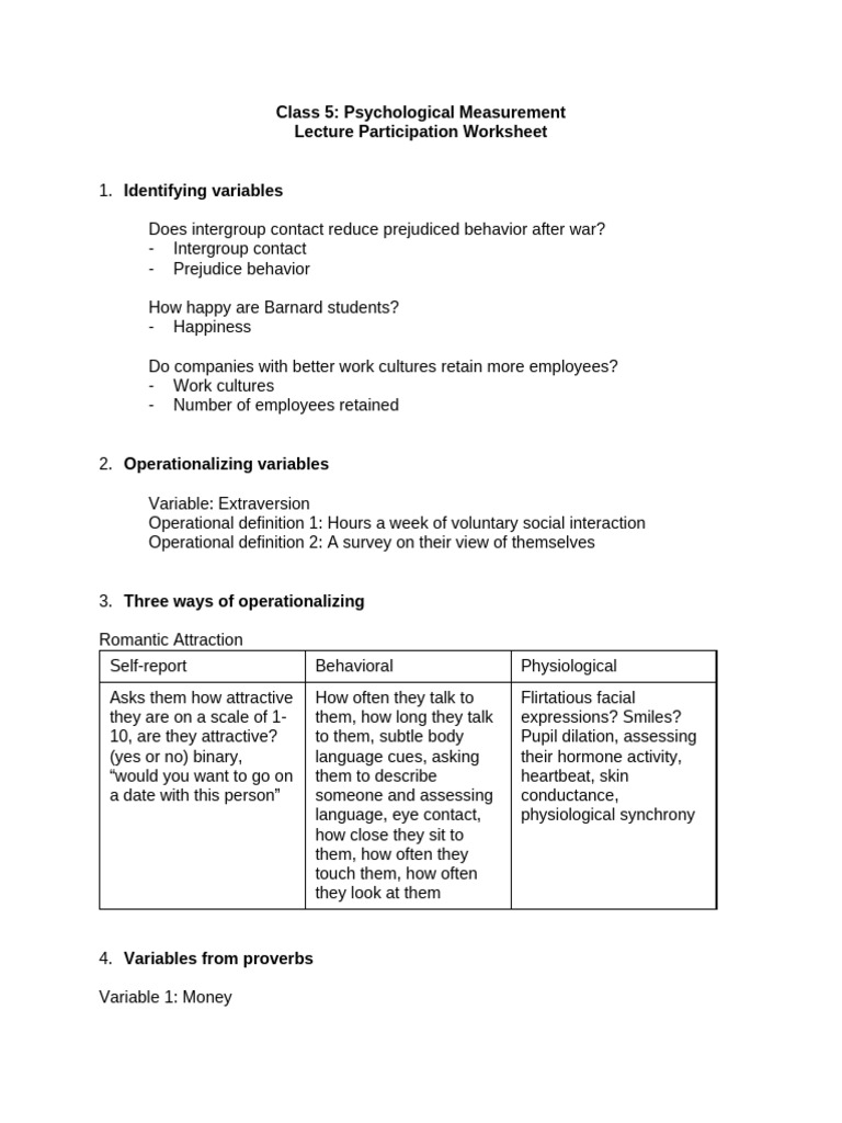 Psychological Measurement Basics | PDF | Self-Improvement
