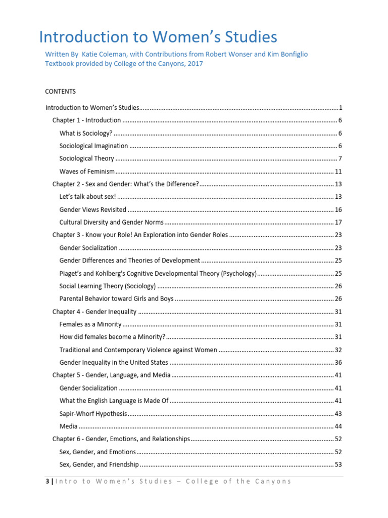 Introduction to Women's Studies Guide | PDF | Intersectionality | Feminism