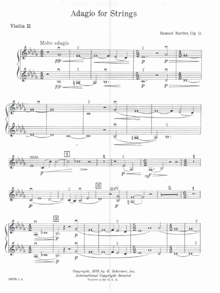 Adagio Violin Two | PDF