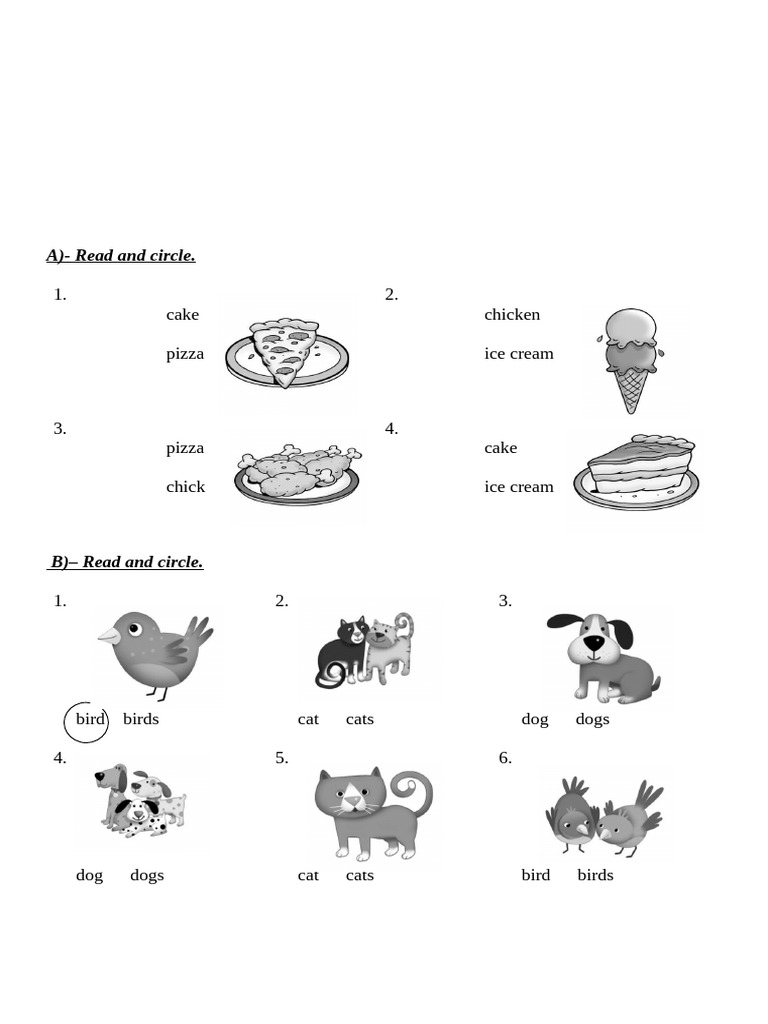 Reading and Matching Activity for Kids | PDF