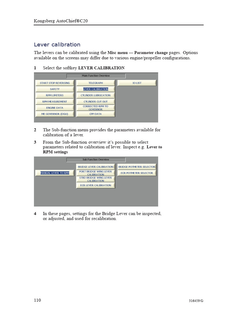 Calibrate Lever | PDF
