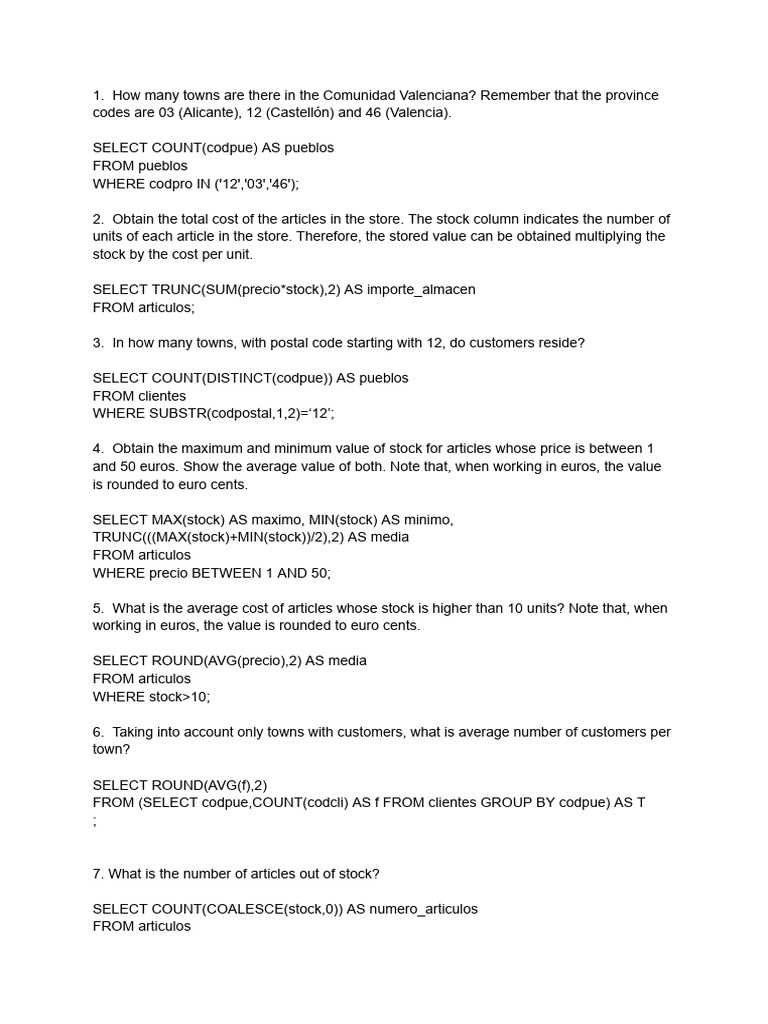 Sql Queries For Business Analysis Pdf