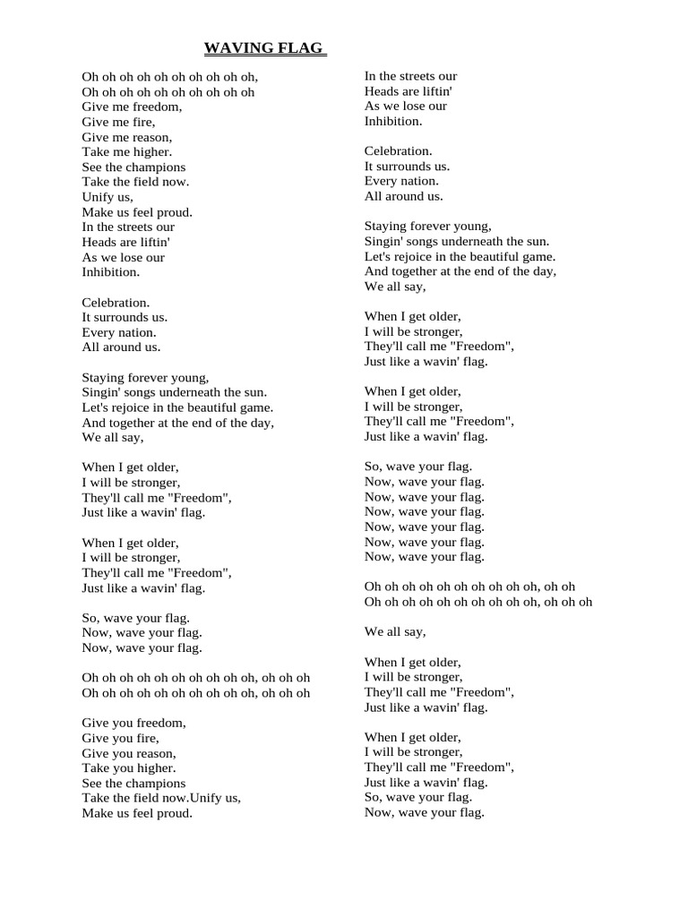 Zou C3 Give Me Freedom Song | PDF