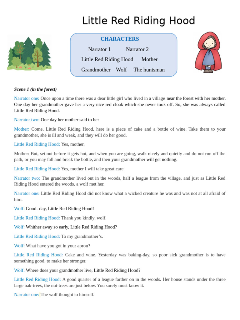 Little Red Riding Hood | PDF | Little Red Riding Hood