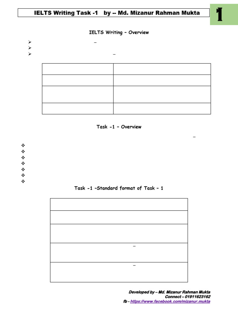 IELTS Writing Task 1 | PDF | Word | International English Language ...
