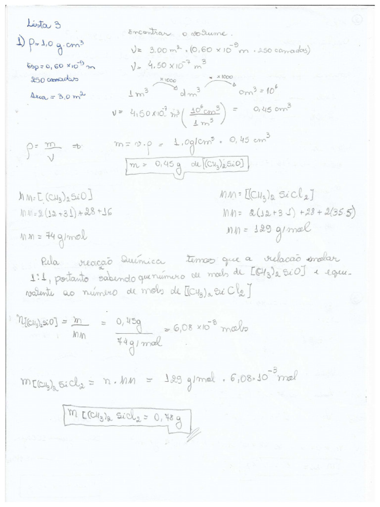 Gabarito Lista 3 - QG Bacharel 2020 | PDF