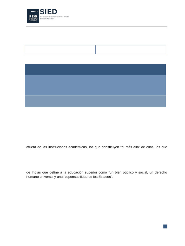 Programa TSC1-SIED 2°C-2024 | PDF | Comprensión lectora | Universidad