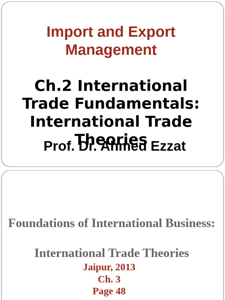 International Trade Fundamentals Explained | PDF | Mercantilism ...