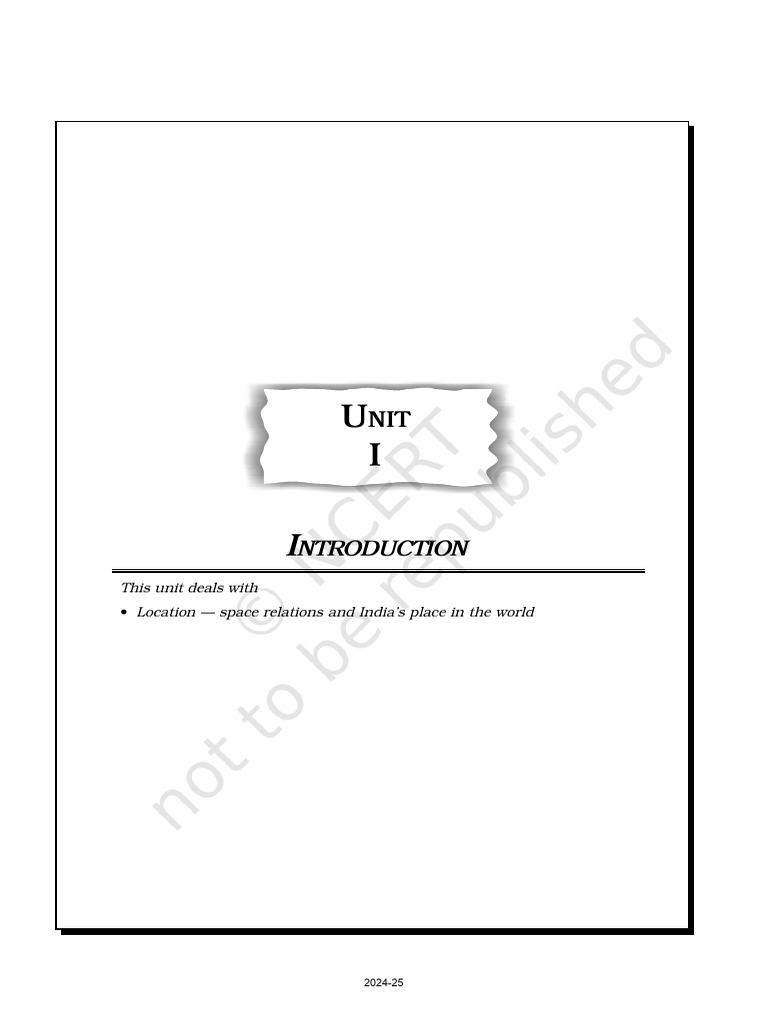 Geography 11th Class Unit 1 Pdf Indian Subcontinent Earth Sciences 2365