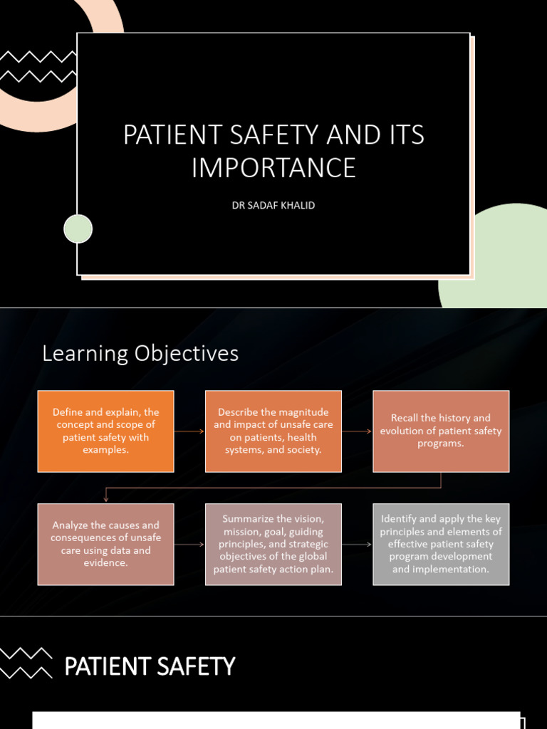 Importance of Patient Safety Explained | PDF | Patient Safety ...