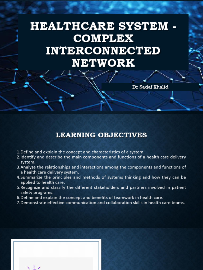 Healthcare System - Complex Interconnected Network | PDF | Health Care ...