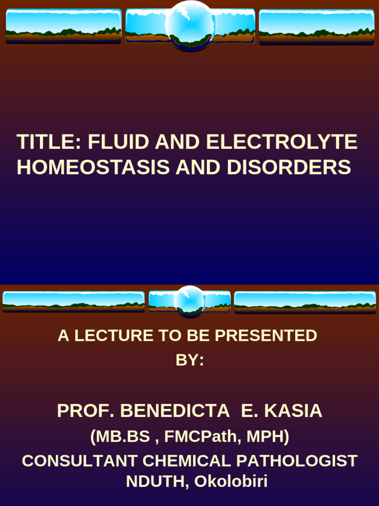 Fluid and Electrolyte Disturbances in Multiple Organ Failure-2 | PDF ...