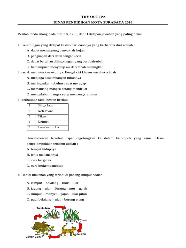 Try Out IPA2 Kalisari 1 | PDF