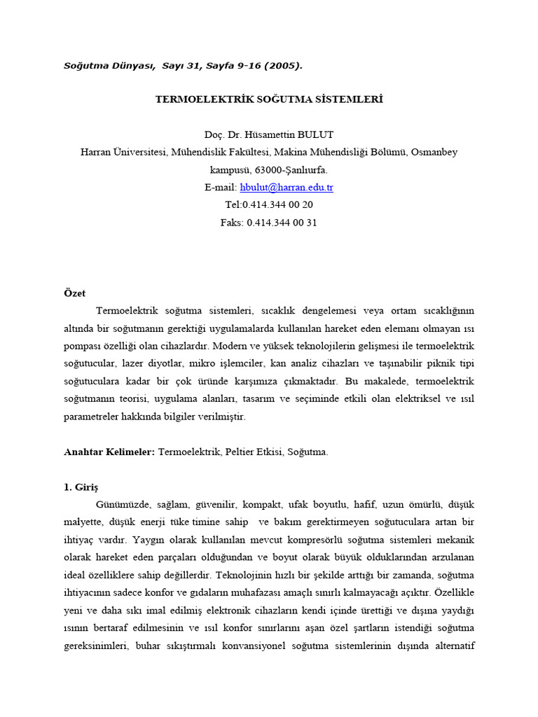 Termoelektrik | PDF