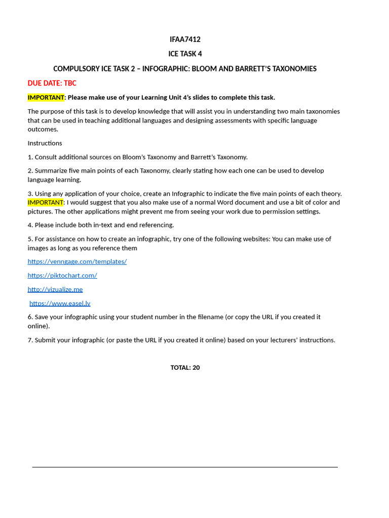 IFAA7412 ICE TASK 4 (Compulsory ICE TASK 2) | PDF