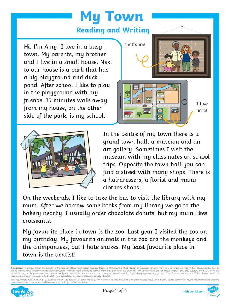 Amy's Town: A Kid's Perspective | PDF