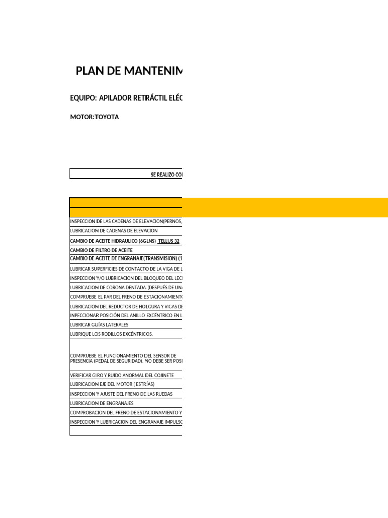 Mantenimiento Apilador Eléctrico RRE160B | PDF | Engranaje | Rodamiento ...