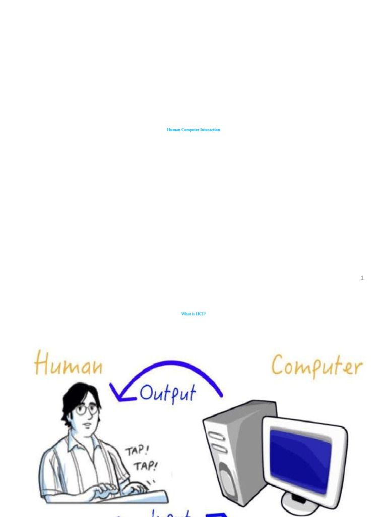 HCI-Lecture-1-1 | PDF | Human–Computer Interaction | Psychology HCI-Lecture-1-1 | PDF | Human–Computer Interaction | Psychology