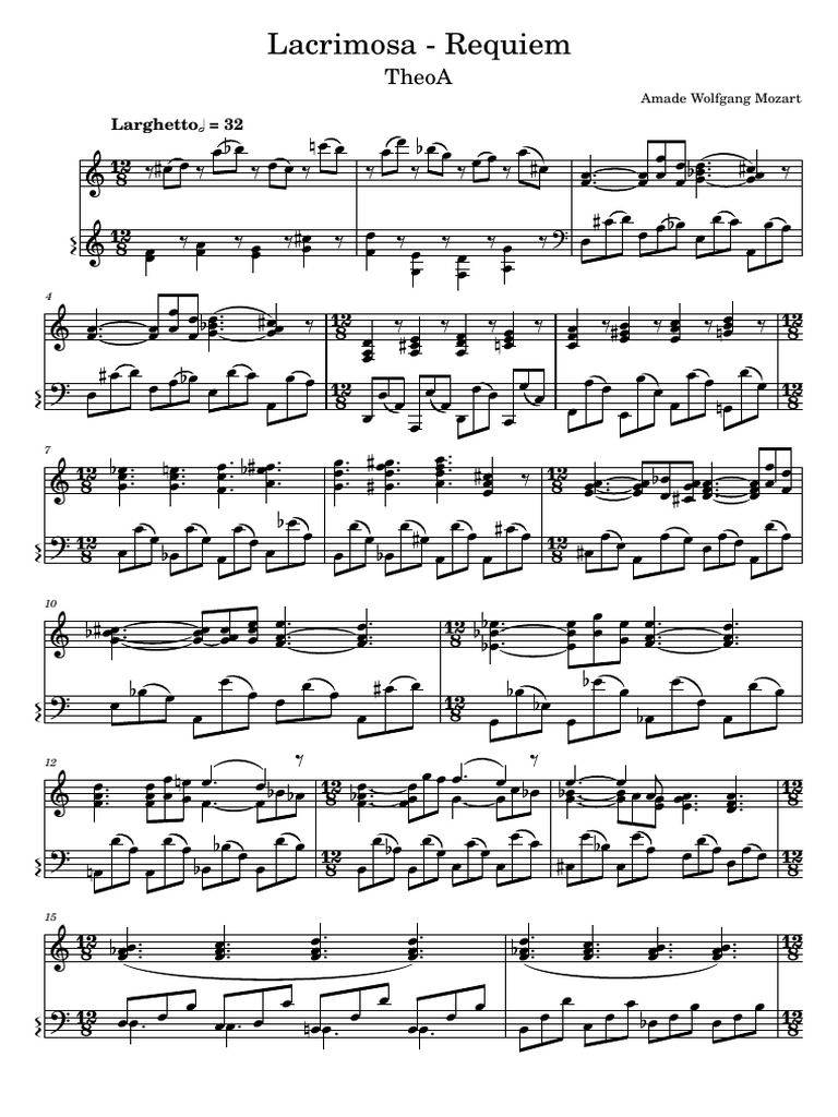 Lacrimosa Requiem | PDF