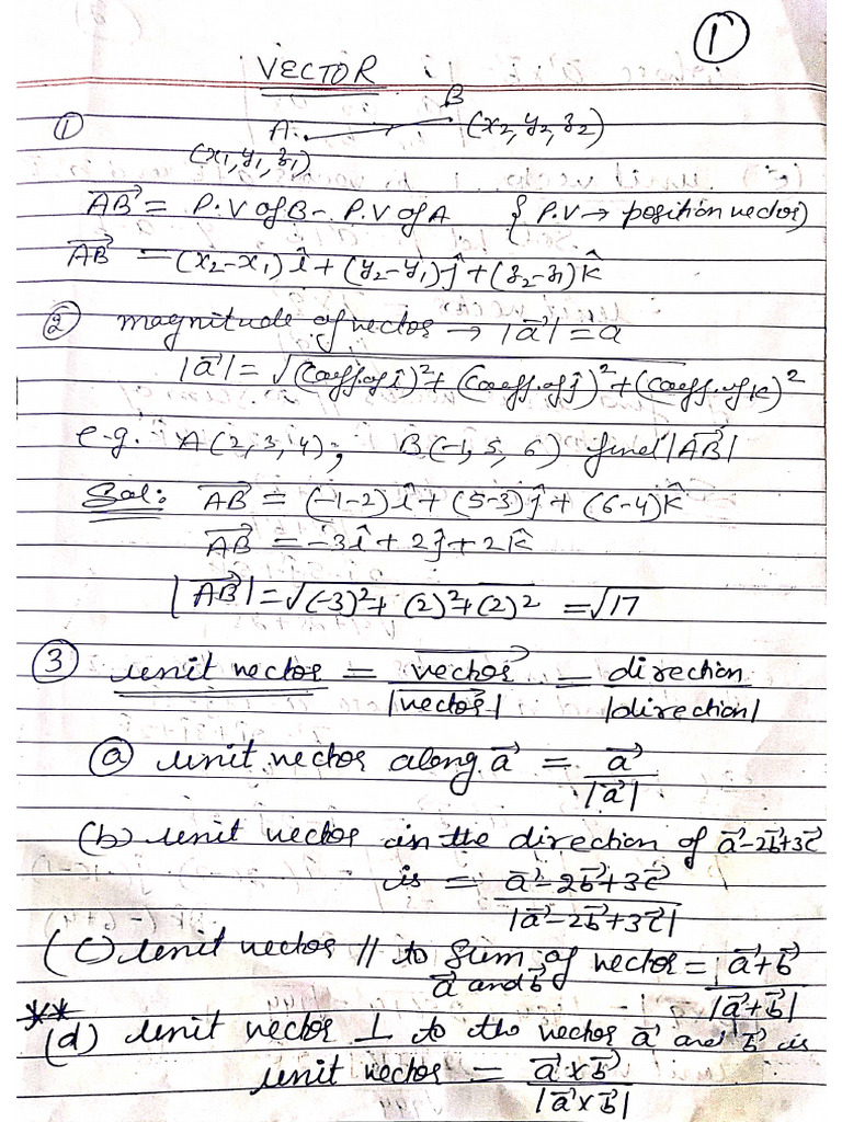 VECTORS Math | PDF