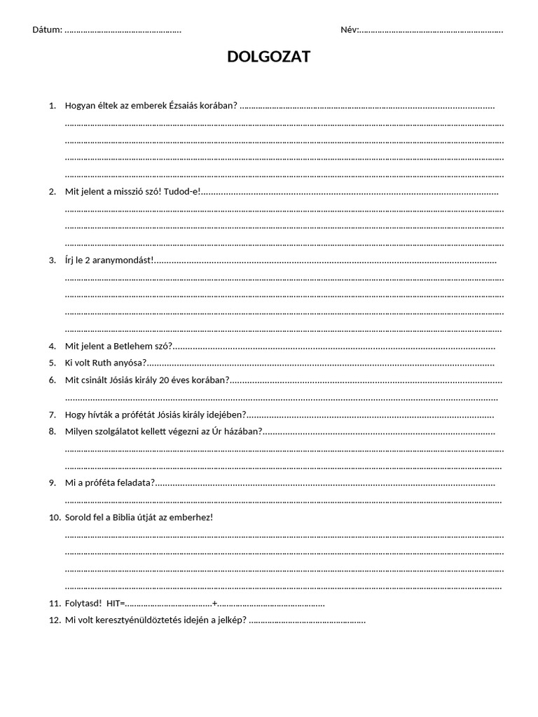 Dolgozat-7.-Oszt. 2 | PDF