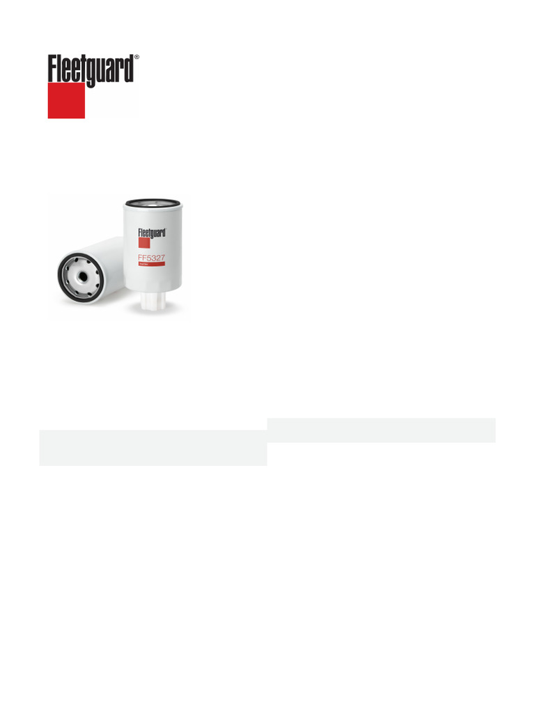 Product Specification - FF5327 | PDF