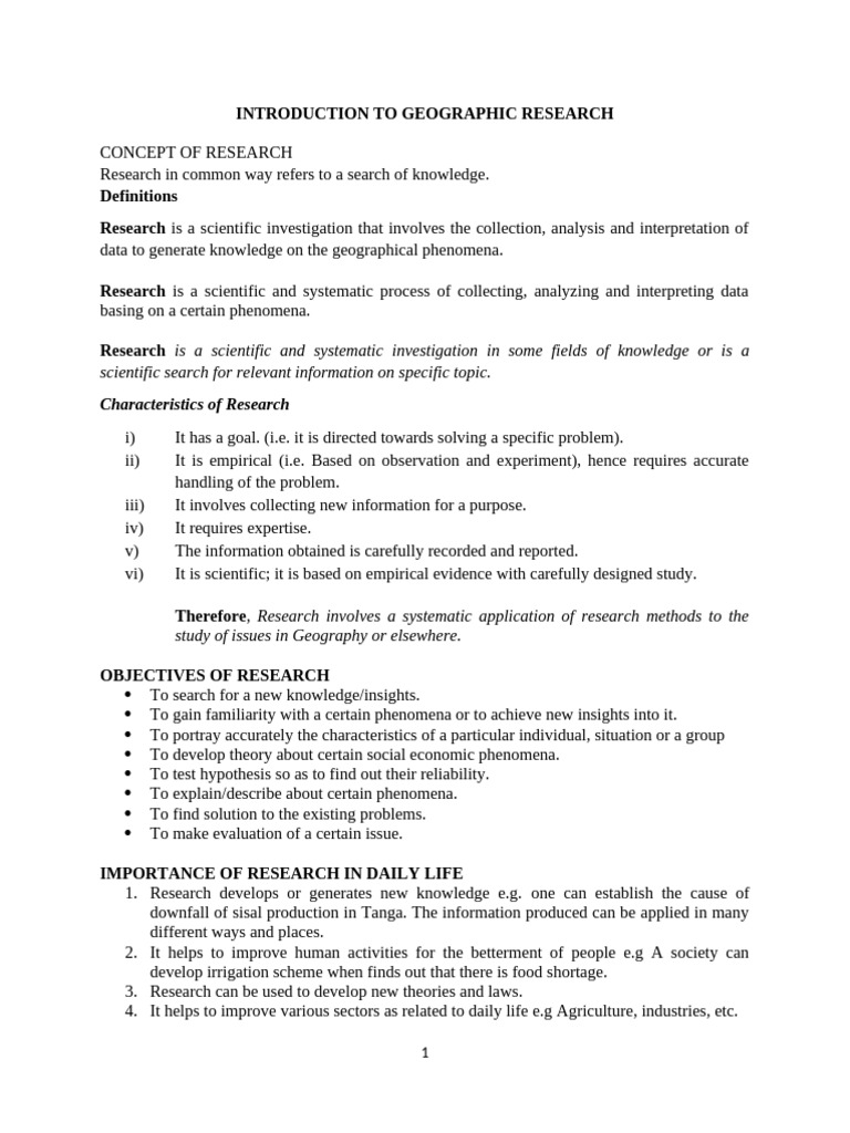 Introduction To Geographic Research | PDF | Sampling (Statistics ...