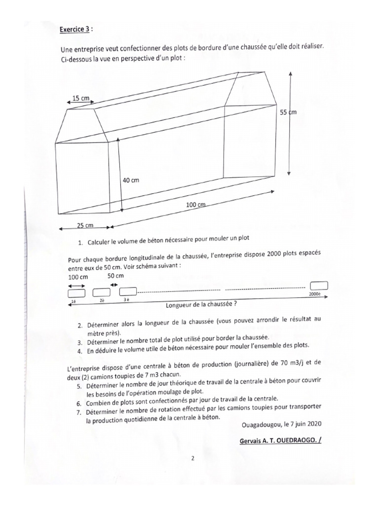 Exercice 3 . | PDF