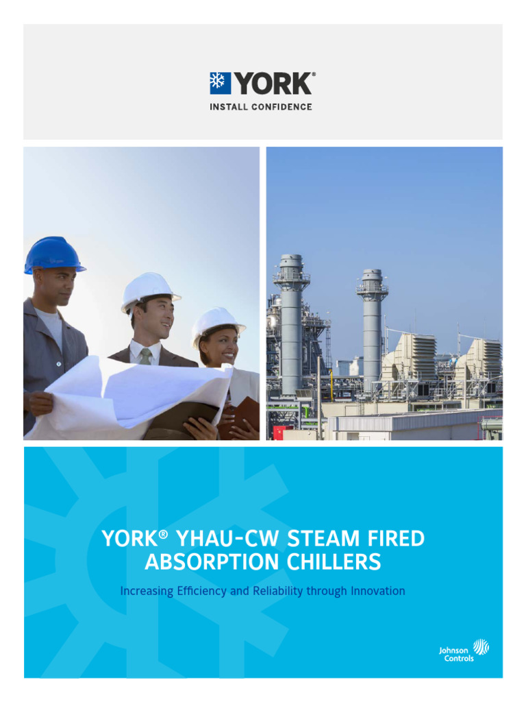 CHI - BRE - YORK Double-Effect Steam Fired Absorption Chiller | PDF ...