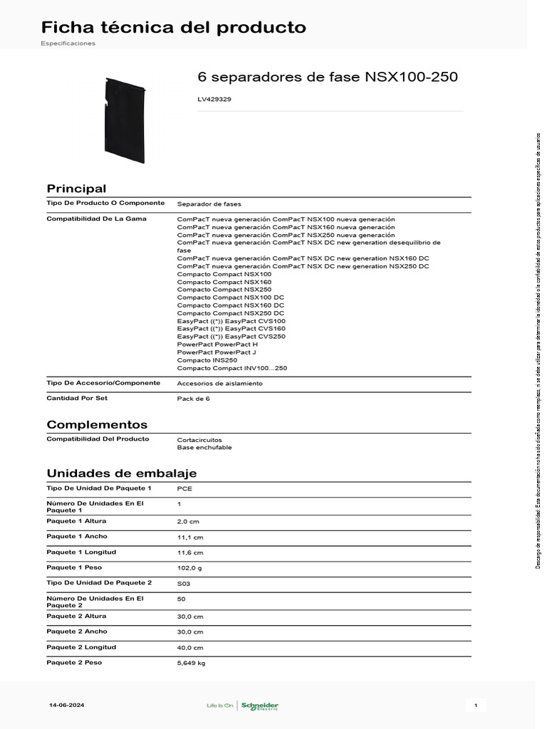 Schneider Electric - Compact-NSX-Legacy - LV429329 | PDF | Ciencia ...
