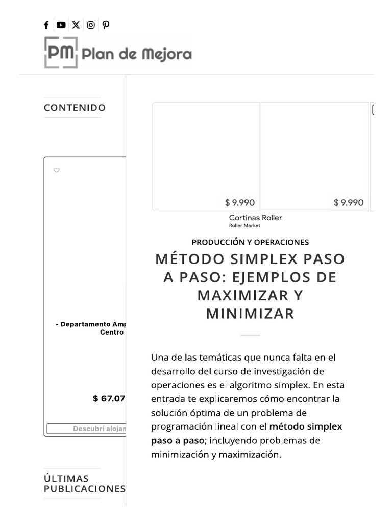 Metodo Simplex | PDF