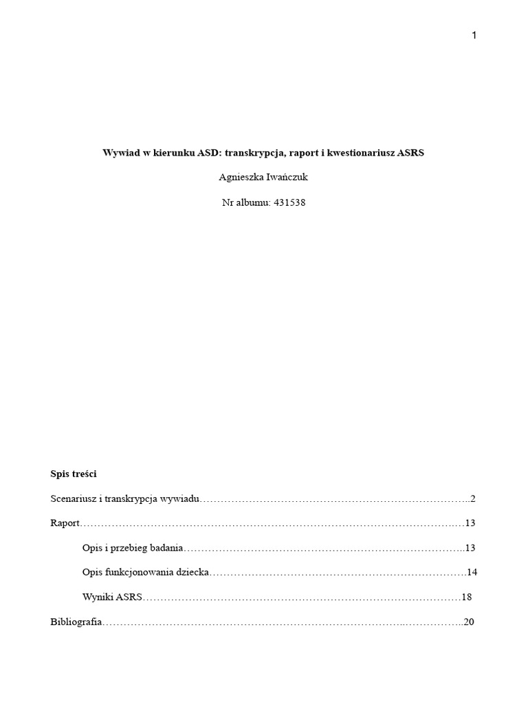 Raport Badania Jakościowe | PDF