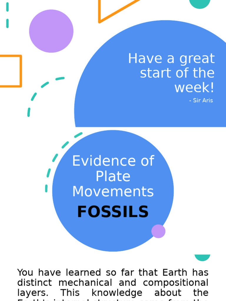 Q1 Evidence FOSSILS | PDF | Plate Tectonics | Continent