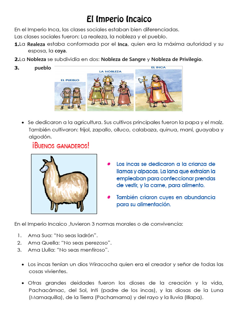 El Imperio Incaico | PDF | Imperio Inca