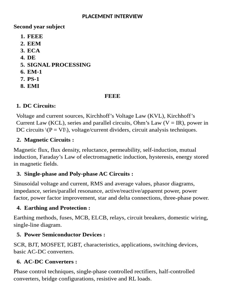 Placement Interview Pdf Logic Gate Computer Engineering