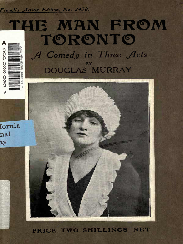 The Man From Toronto - DOUGLAS MURRAY - Novel | PDF