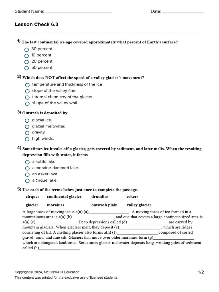 Lesson+Check+6 3 | PDF | Science & Mathematics