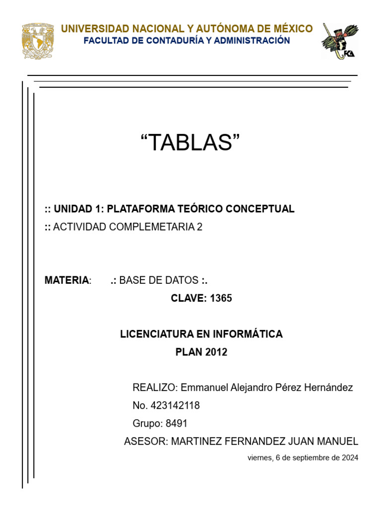 U1 - Act - Comp.2 - Perez - Hernandez - Emmanuel - Alejandro | PDF | Yo Pv6 | Ciencias de la ...