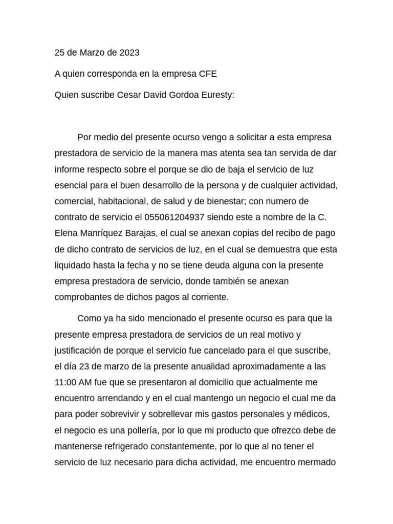 Cesar CFE | PDF | Derecho