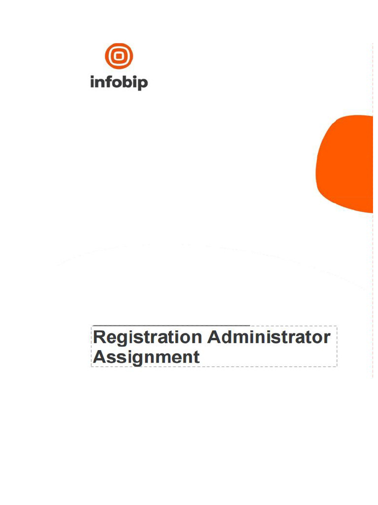Infobip CR Admin Candidate Assignment | PDF