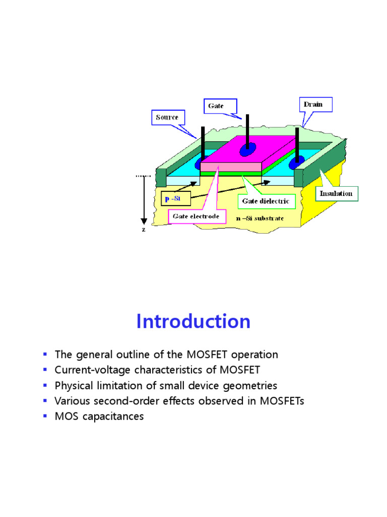 MOSFET Operation and Characteristics | PDF | Mosfet | Cmos