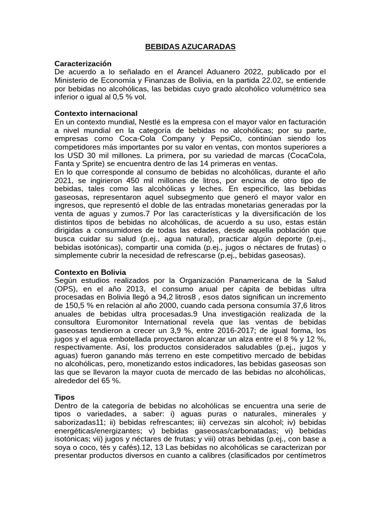 Bebidas Azucaradas en Drinktec 2025 | PDF | Refresco | Bebida
