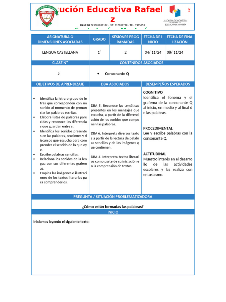 Clase Consonante Q | PDF | Comunicación escrita | Fonética
