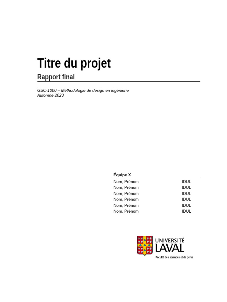 A24 Gabarit Rapport Final | PDF | Livres | Conception