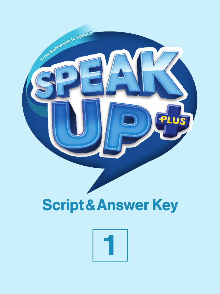 SpeakUpPlus SB1 Script AnswerKey | PDF